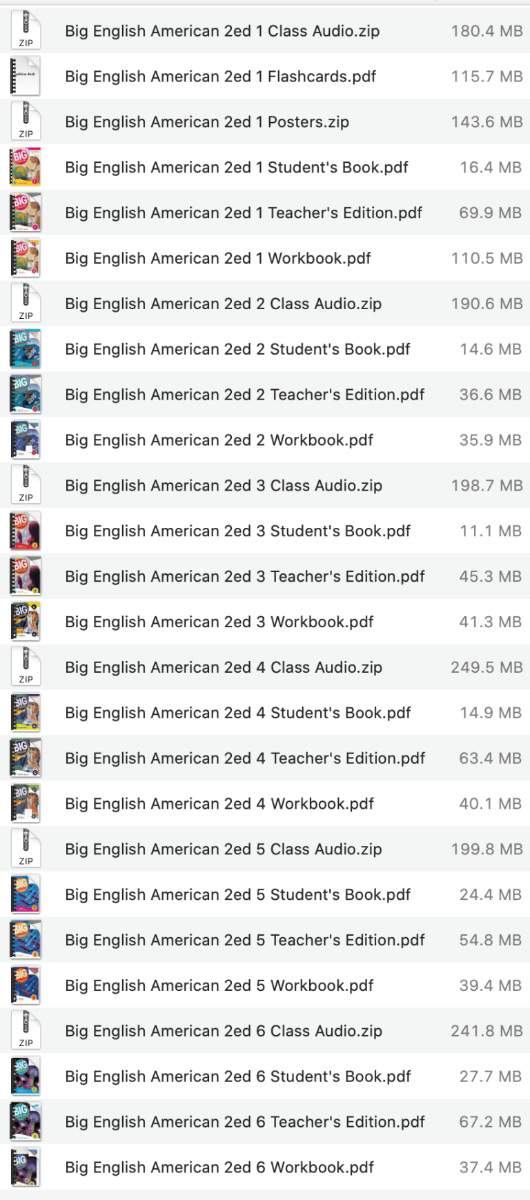 Pearson Big English Plus, Big English 2nd Edition (7 Levels)