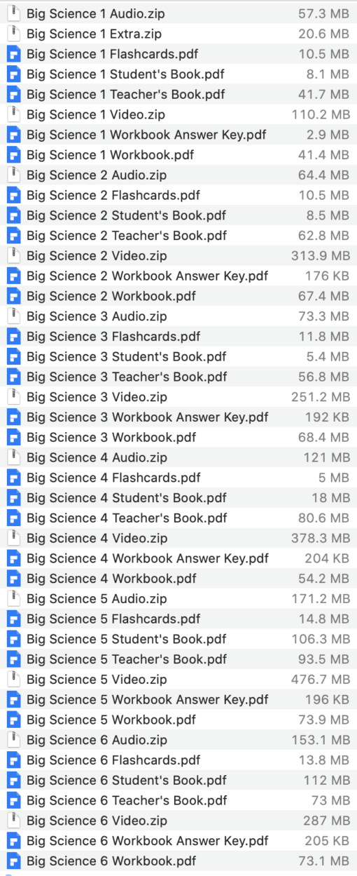 Download Big Science Pdf Active Teach (Pre A1 / B1)