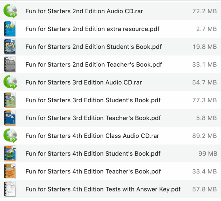 Download Cambridge Fun for Starters Pdf Presentation Plus