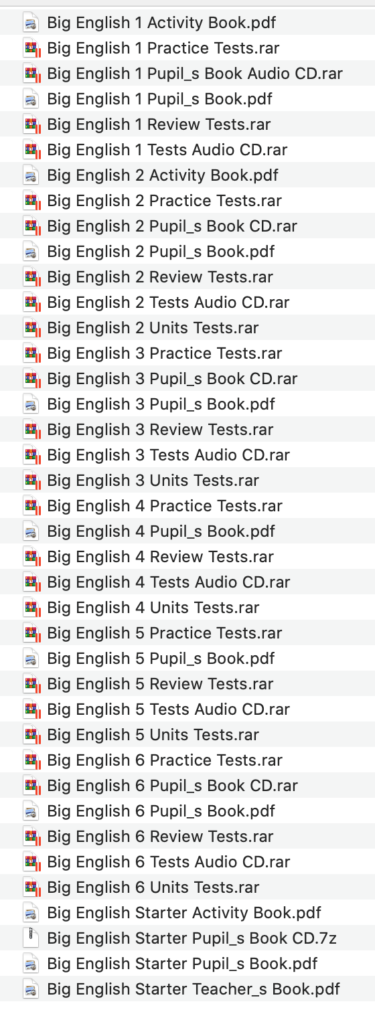 Pearson Big English Plus, Big English 2nd Edition (7 Levels)