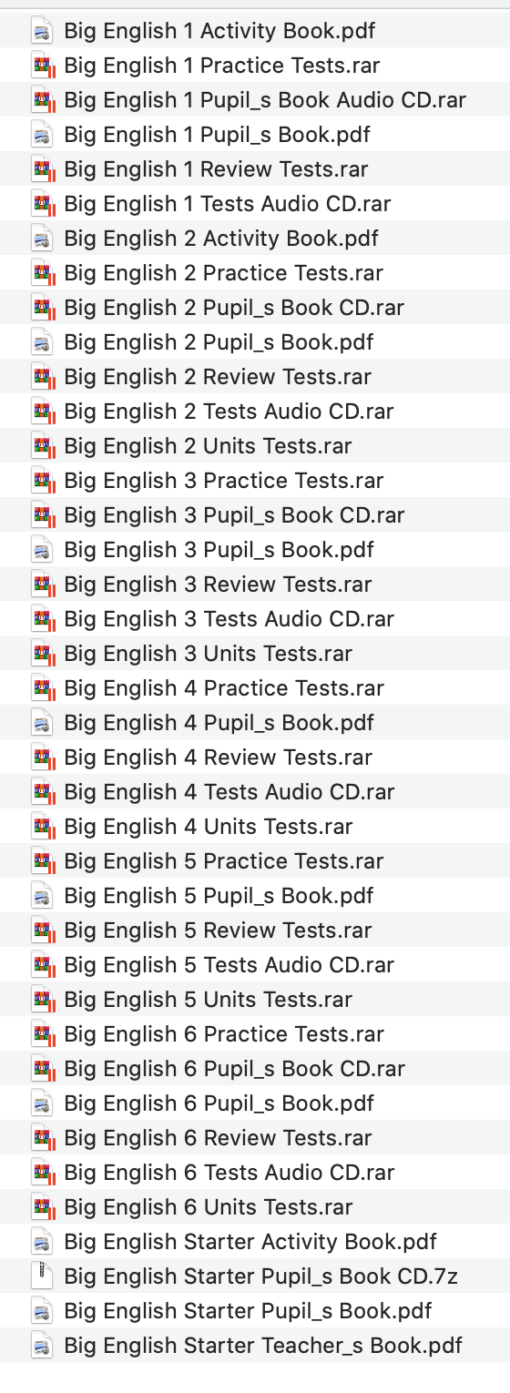 Pearson Big English Plus, Big English 2nd Edition (7 Levels)
