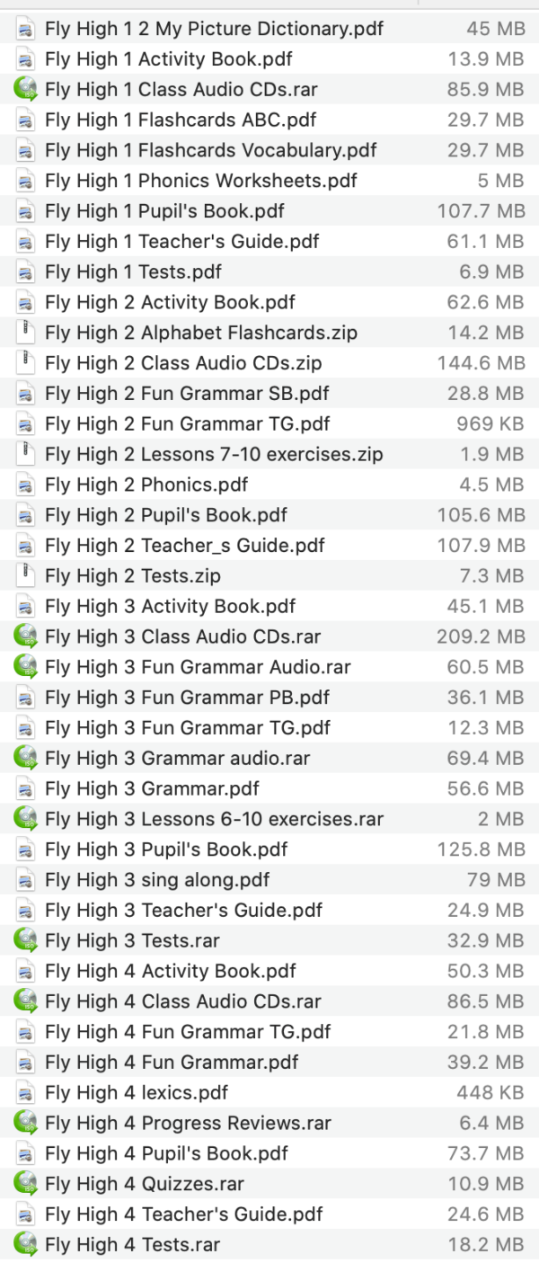 Download Pearson Fly High Pdf Active Teach (A1 / A2)