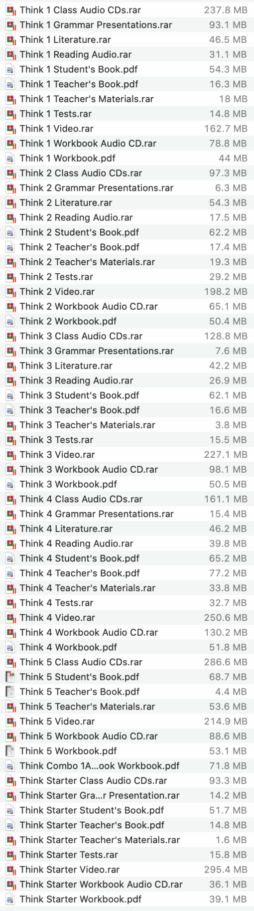 Cambridge Think 2nd Edition Pdf Resources (A1 / C1)