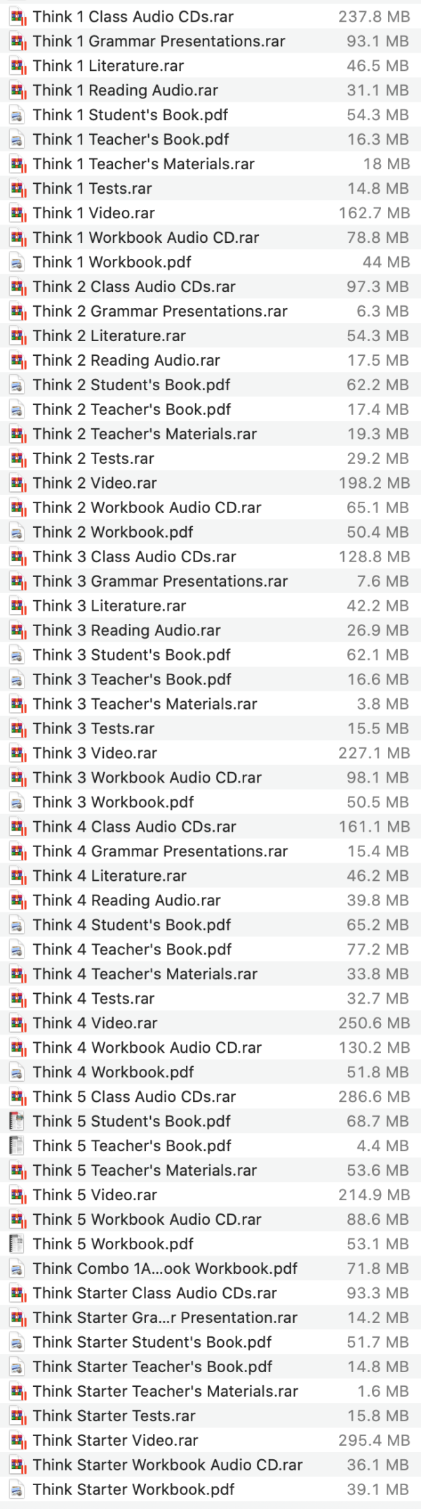 Cambridge Think 2nd Edition Pdf Resources (A1 / C1)