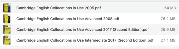 Download English Collocations in Use Pdf (B1 / C2)