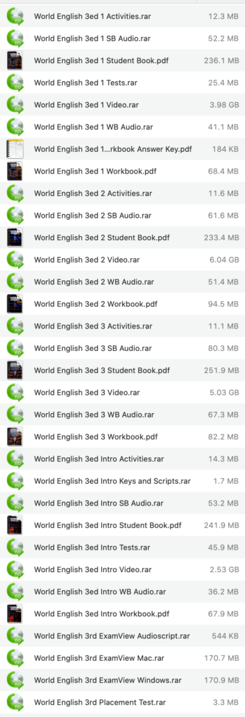 Download NGL World English 3ed Pdf Resources (A1 / B1)