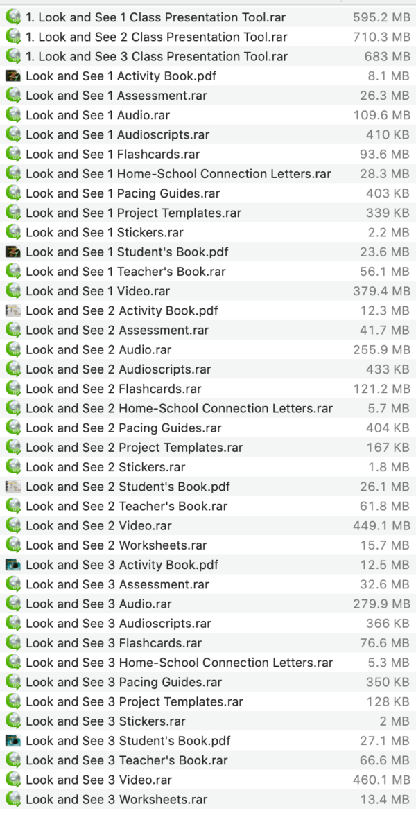 NGL Look and See Pdf Classroom Presentation Tool (Pre A1)