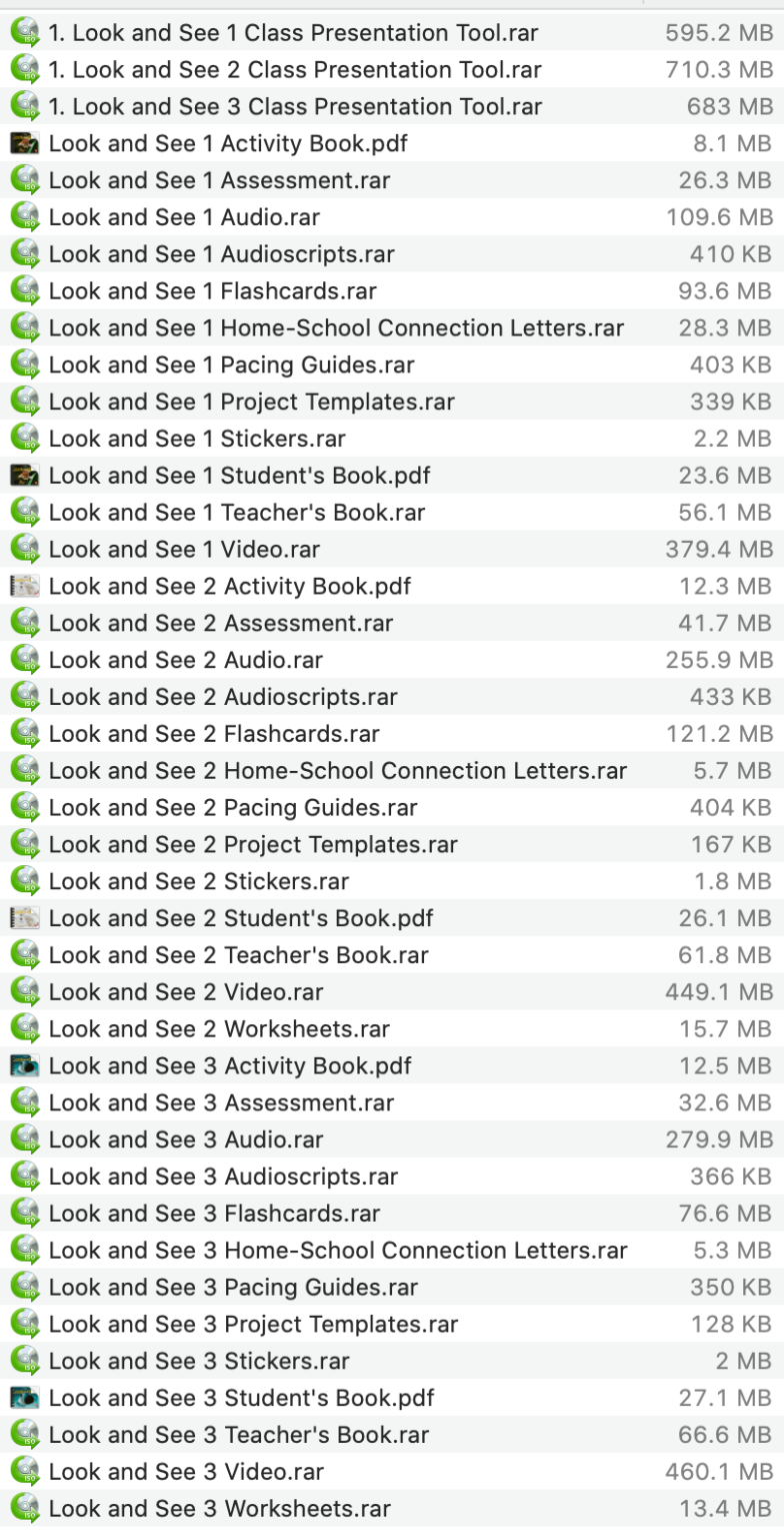 NGL Look and See Pdf Classroom Presentation Tool (Pre A1)
