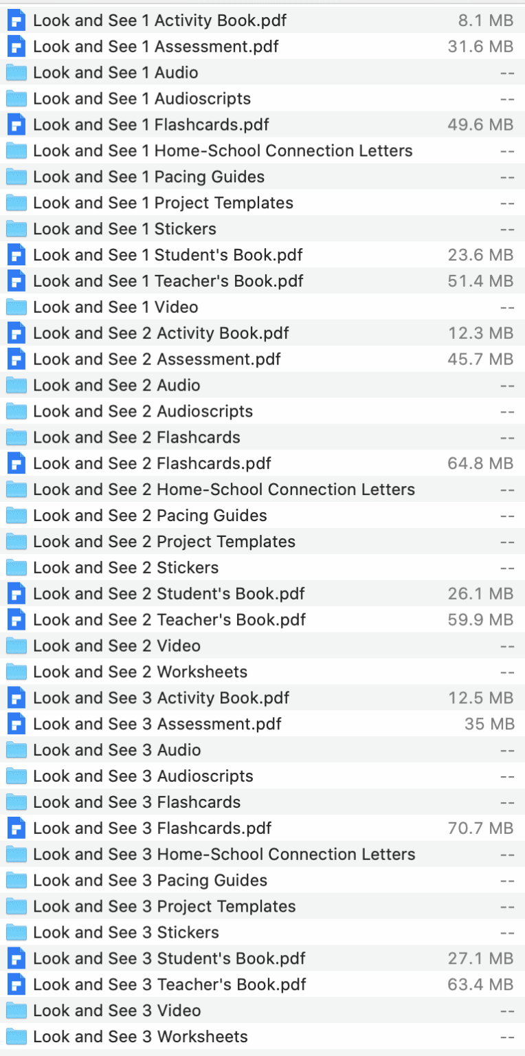 Look and See Pdf Classroom Presentation Tool (Pre A1)