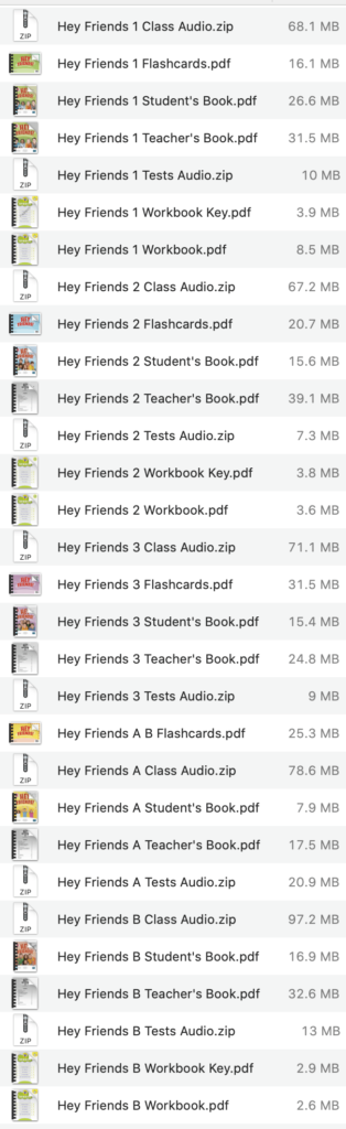 Download Pearson Hey Friends (5 Levels) Pdf Resources