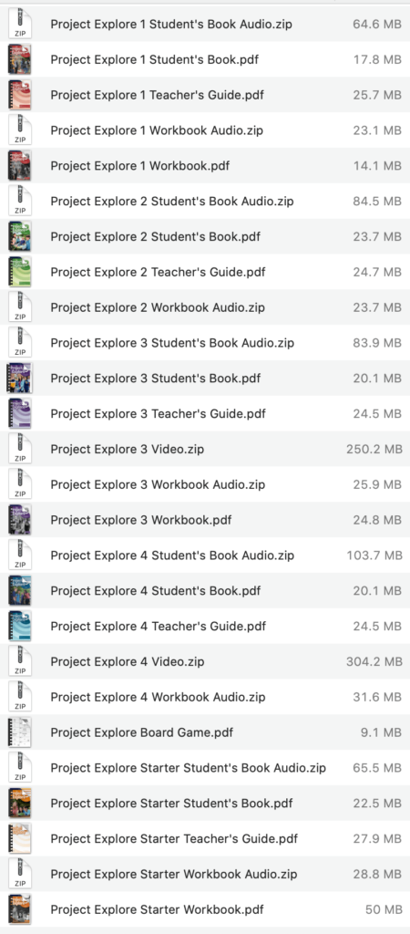 Download Oxford Project Explore Pdf Audio Video (A1 / B1)