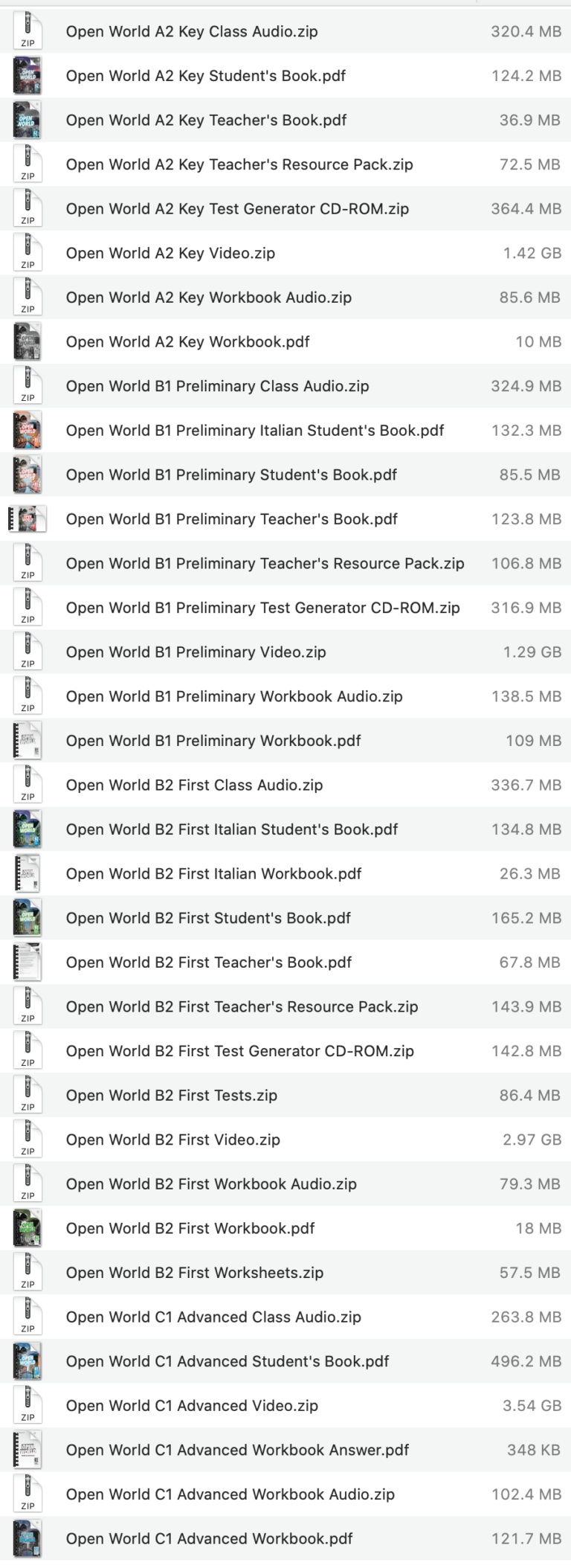 Download Open World Pdf Presentation Plus (A2 / C1)