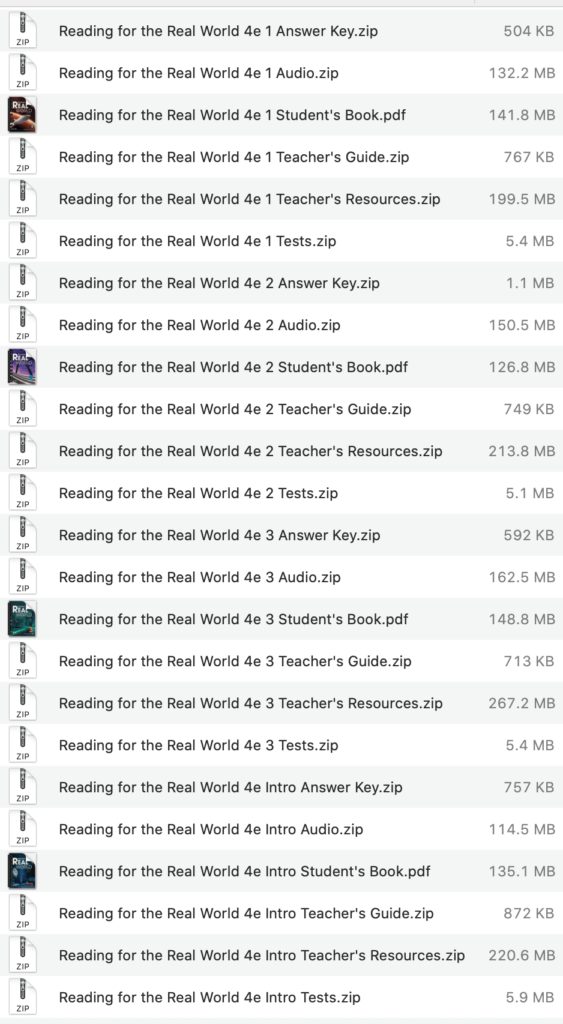 Reading for the Real World Pdf Resources (B2 / C1)