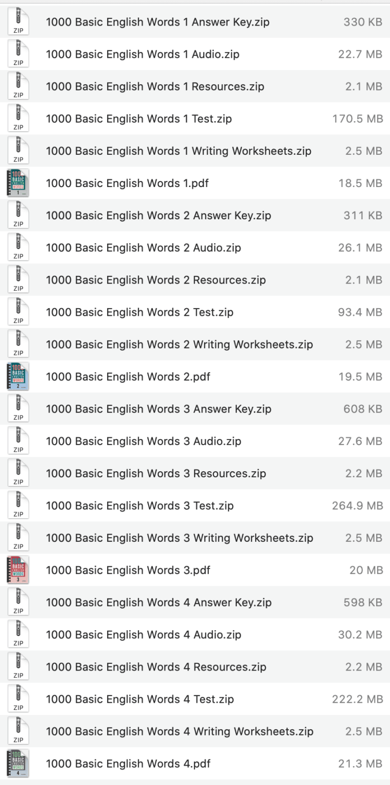 Download 1000 Basic English Words Pdf (Pre A1 / A2)