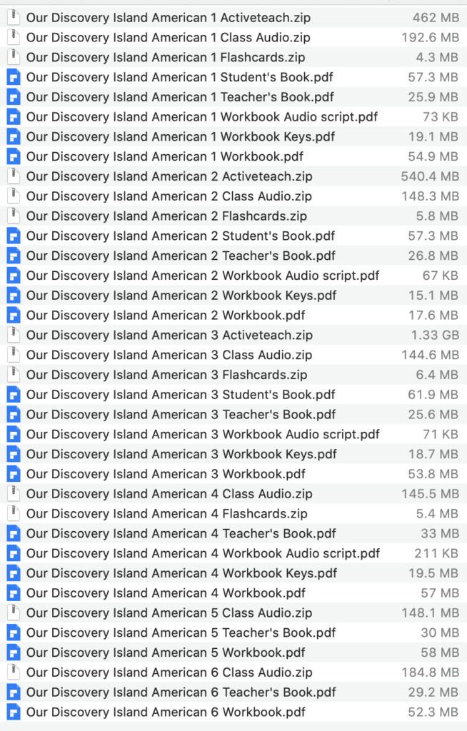 Pearson Our Discovery Island BRE AME Pdf Audio Video