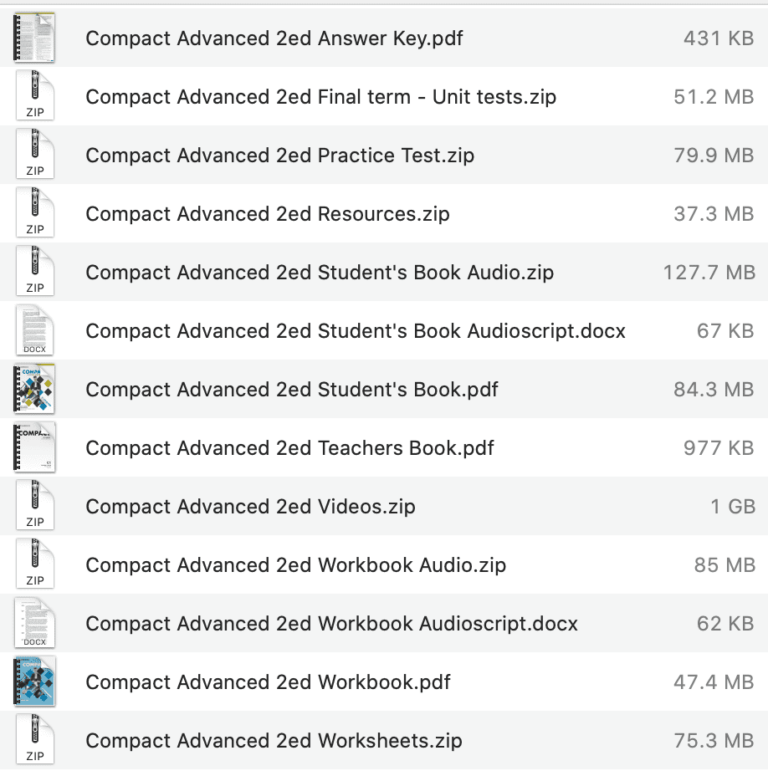 Download Compact Advanced 2nd Edition Pdf (C1) 2024