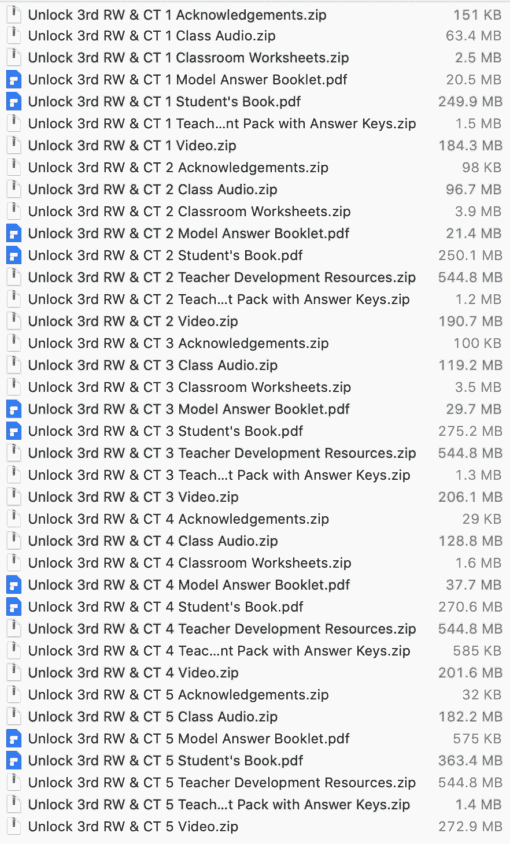 Download Unlock 3rd Edition PDF Resources (A1 - C1)