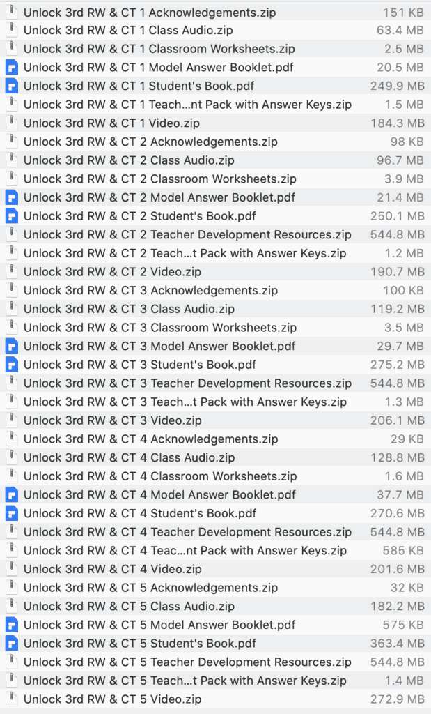 Download Unlock 3rd Edition PDF Resources (A1 - C1)