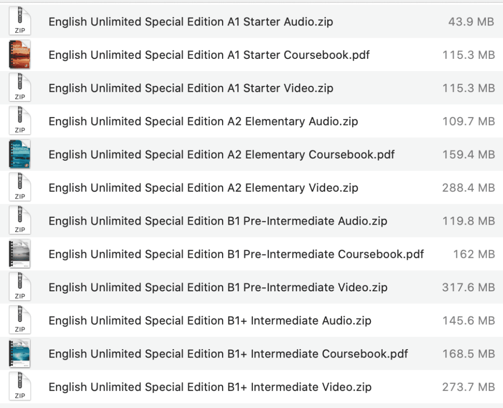English Unlimited PDF Presentation Plus (A1 / B1+)