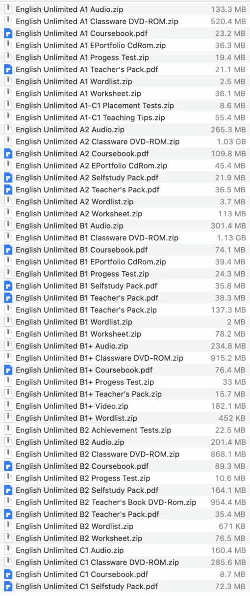 English Unlimited PDF Presentation Plus (A1 / B1+)