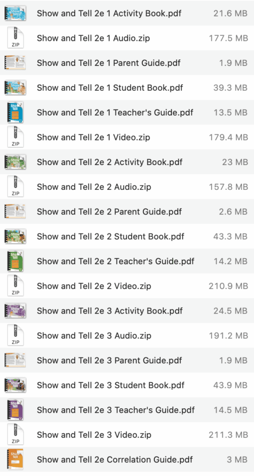 Download Show and Tell 2nd Edition PDF (Pre A1)